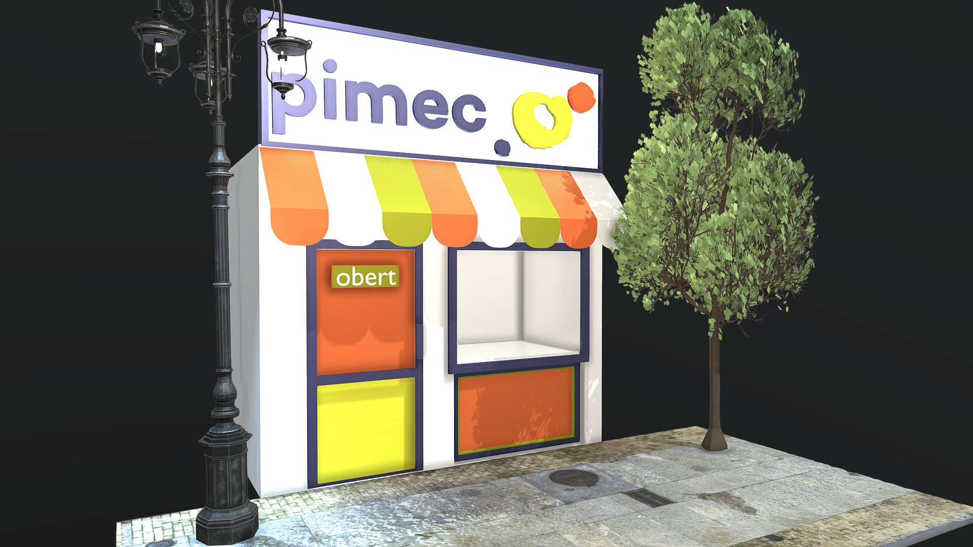 Fachada_logo Pimec _spatial - Download Free 3D model by vmmaniac ...