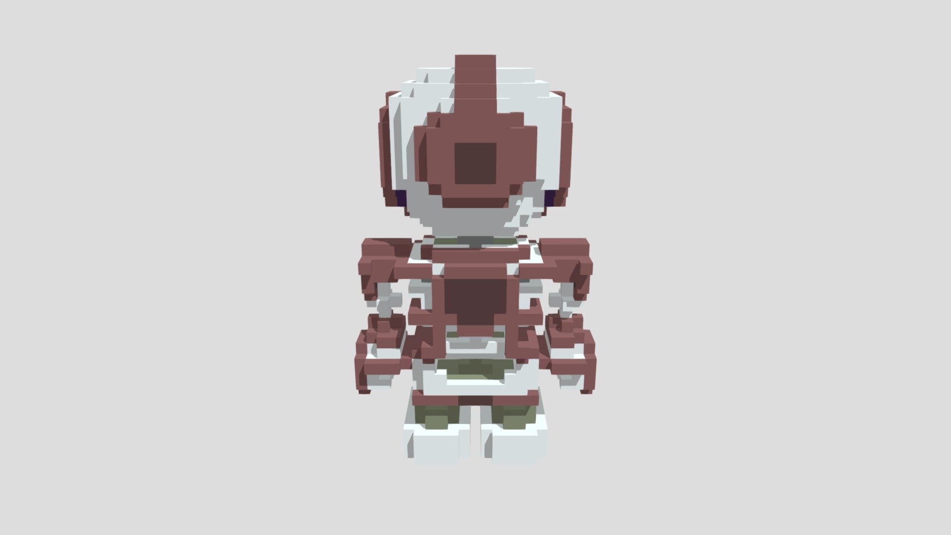 Voxel skeleton with armor - Download Free 3D model by meigangwen ...