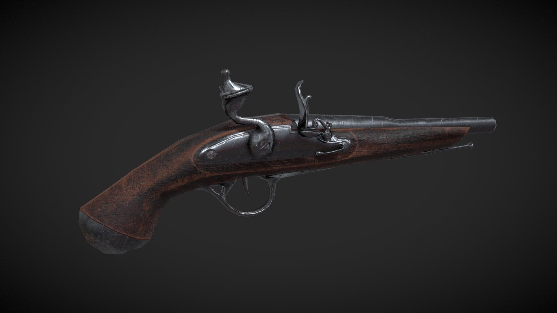 Flintlock_gun - Buy Royalty Free 3D model by ToxaGrom ...