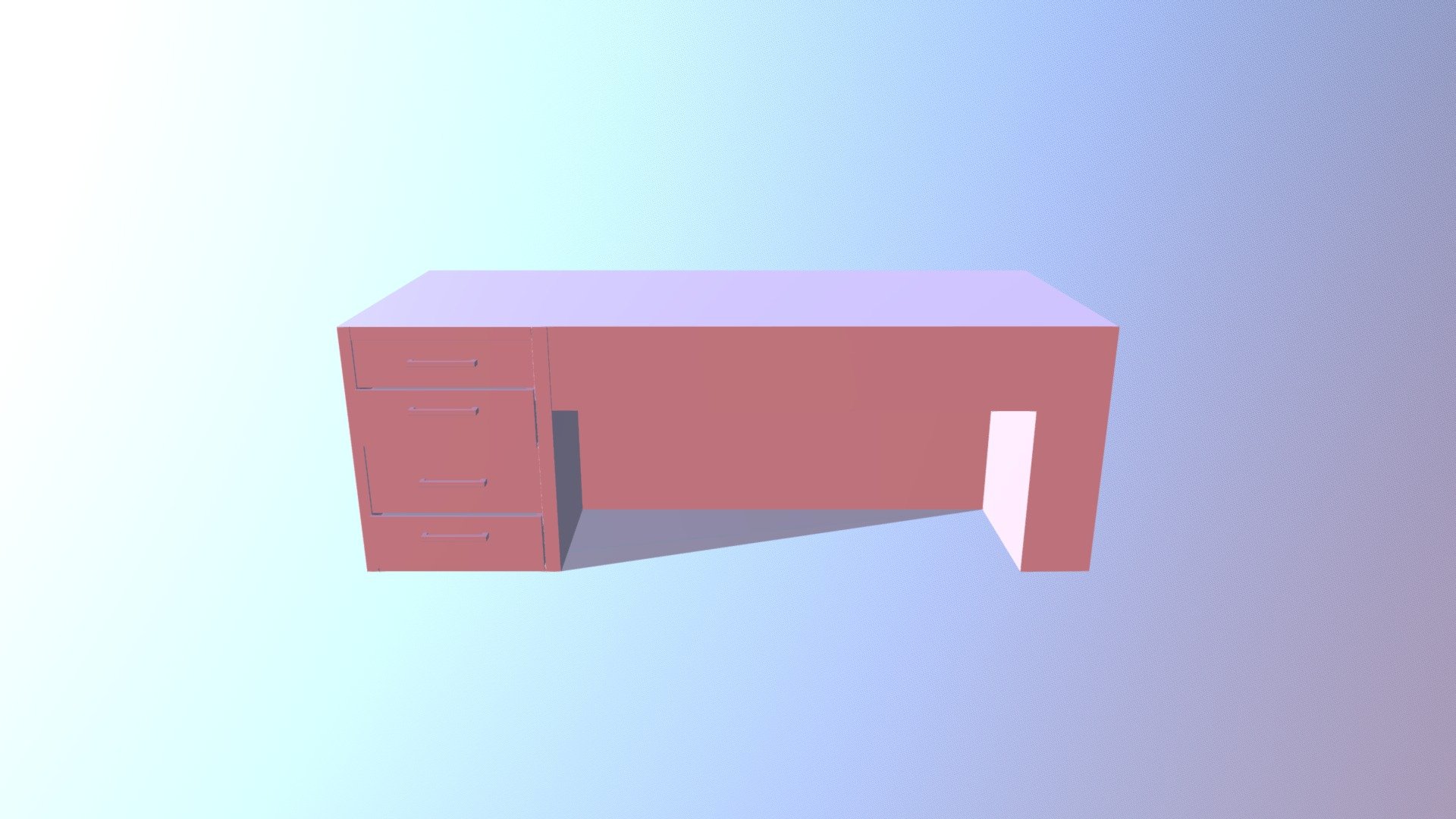 Office Desk Left - 3D model by J-C-Charnele [5687c2f] - Sketchfab