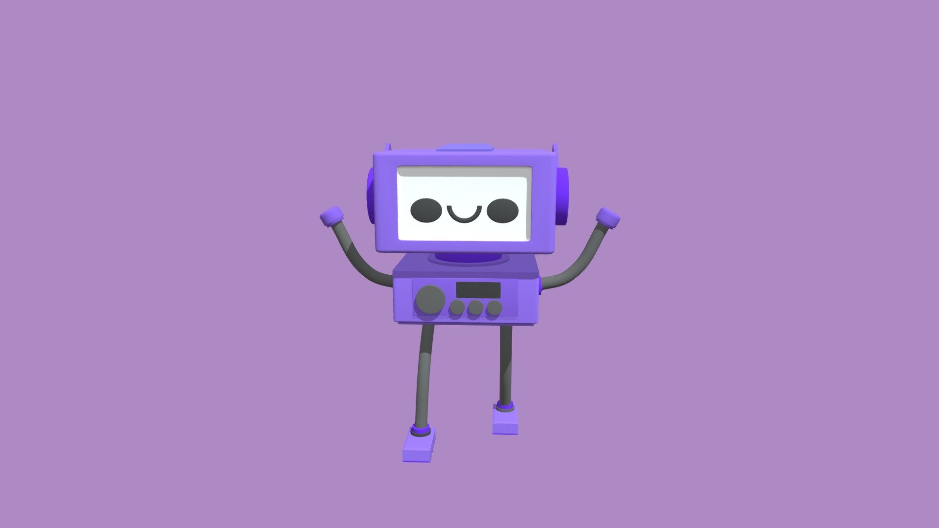 Happy robot - 3D model by cvepoi (@cvepoi2409) [568948f] - Sketchfab