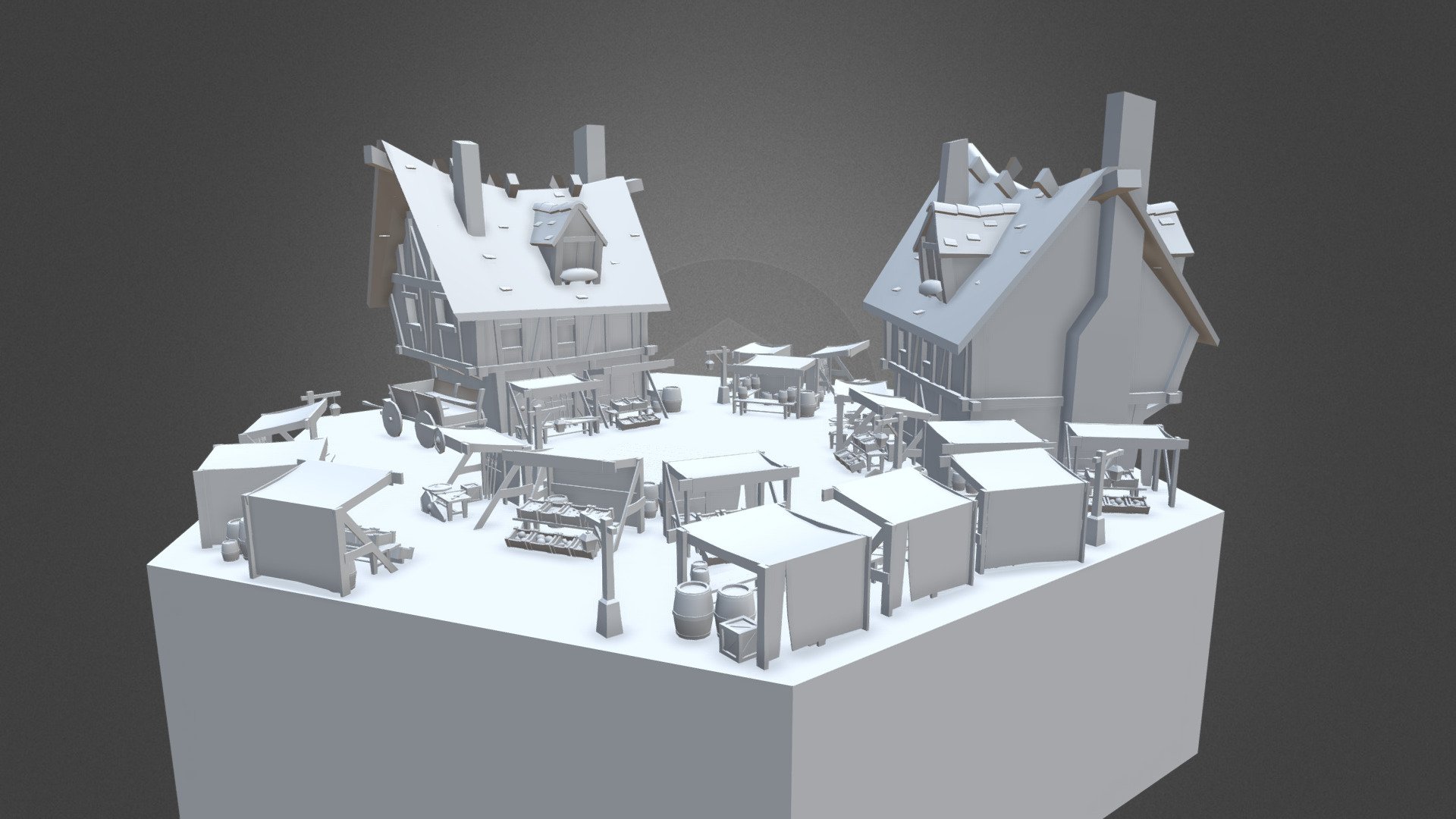 Quest of Kings -LowPoly- Market - 3D model by ManuelSuarez3D [5689ed3] - Sketchfab