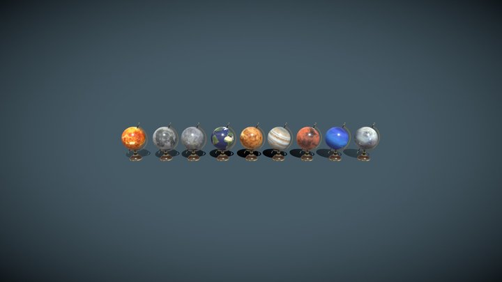 Solar-system-globes 3D models - Sketchfab