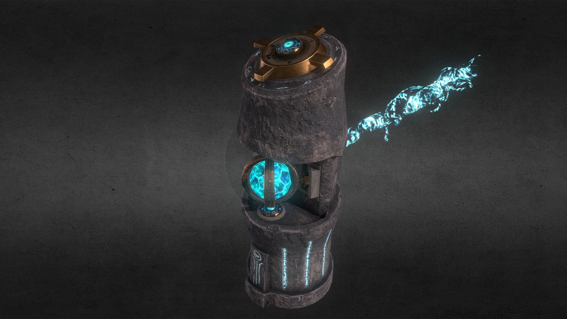 Magic power generator pillars - Download Free 3D model by reddification ...