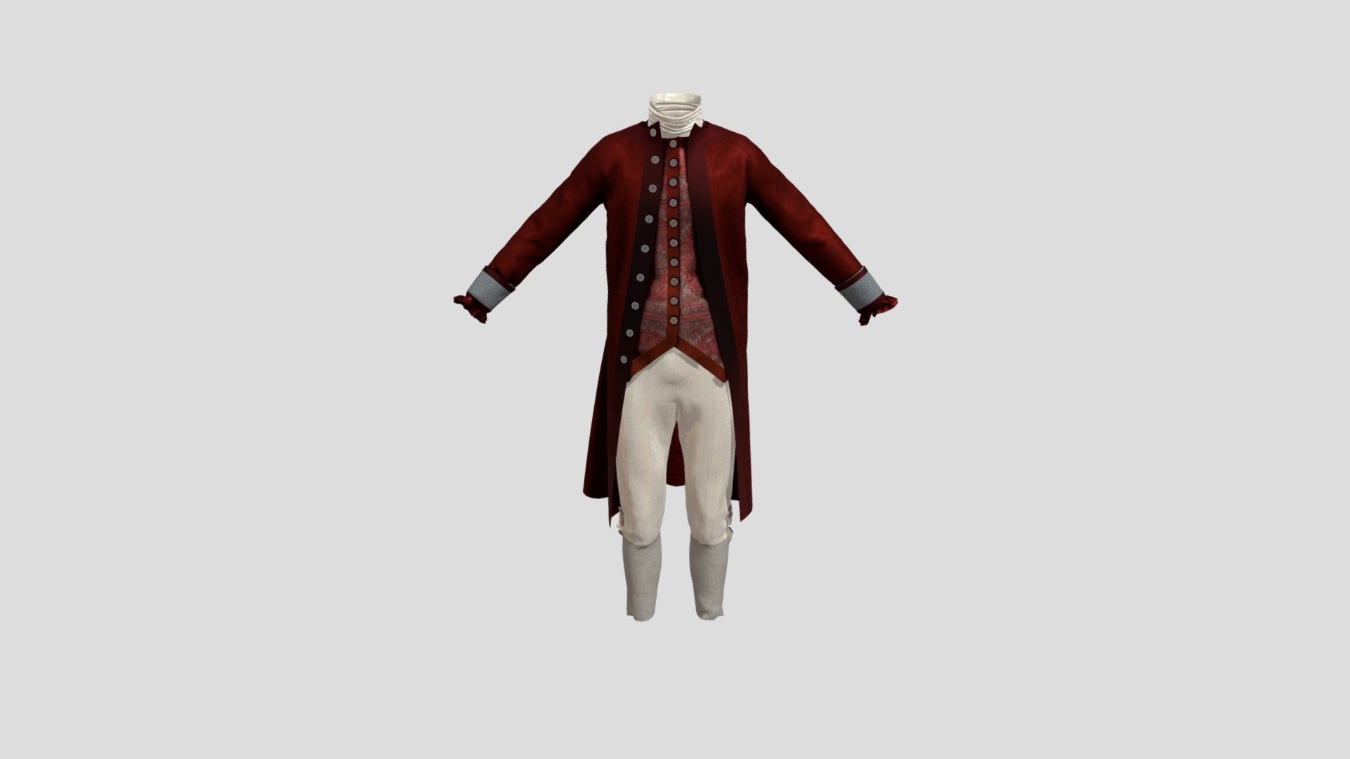 Frock Coat - Download Free 3D model by A9908244 [568b6bb] - Sketchfab