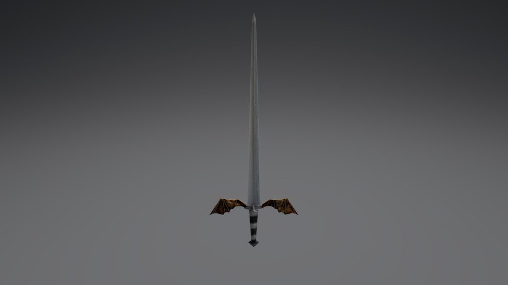 Longsword - Realistic - 3D model by Casey DeWitt (@caseydewitt ...