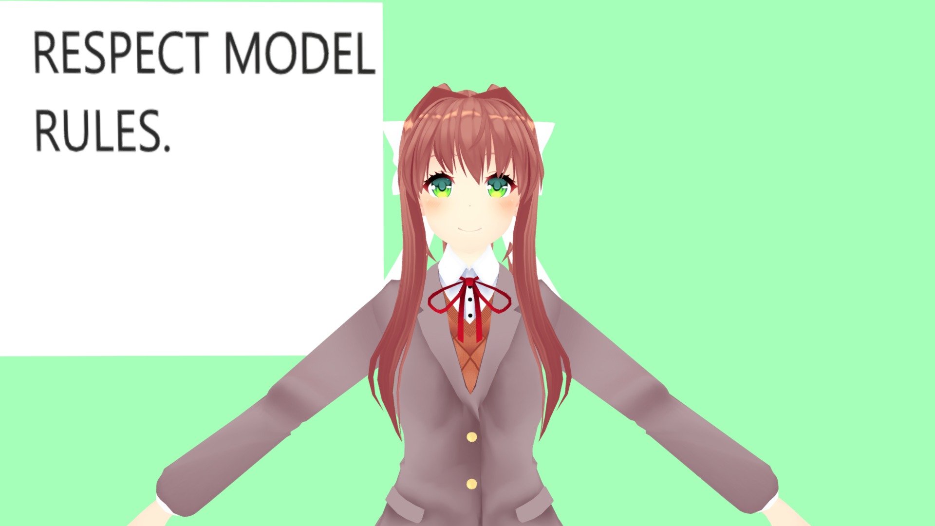 Moyonote Monika - Download Free 3D model by ANIMEGIRLIE1212 [569234c ...