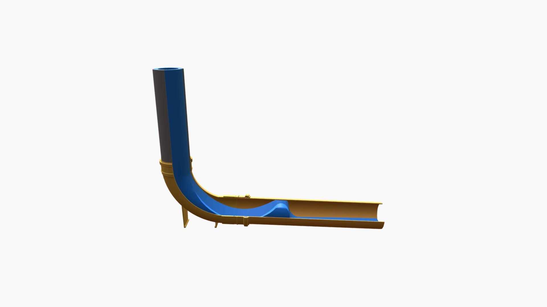HDPE Hydraulic jump - 3D model by laurence.marshall [5692850] - Sketchfab