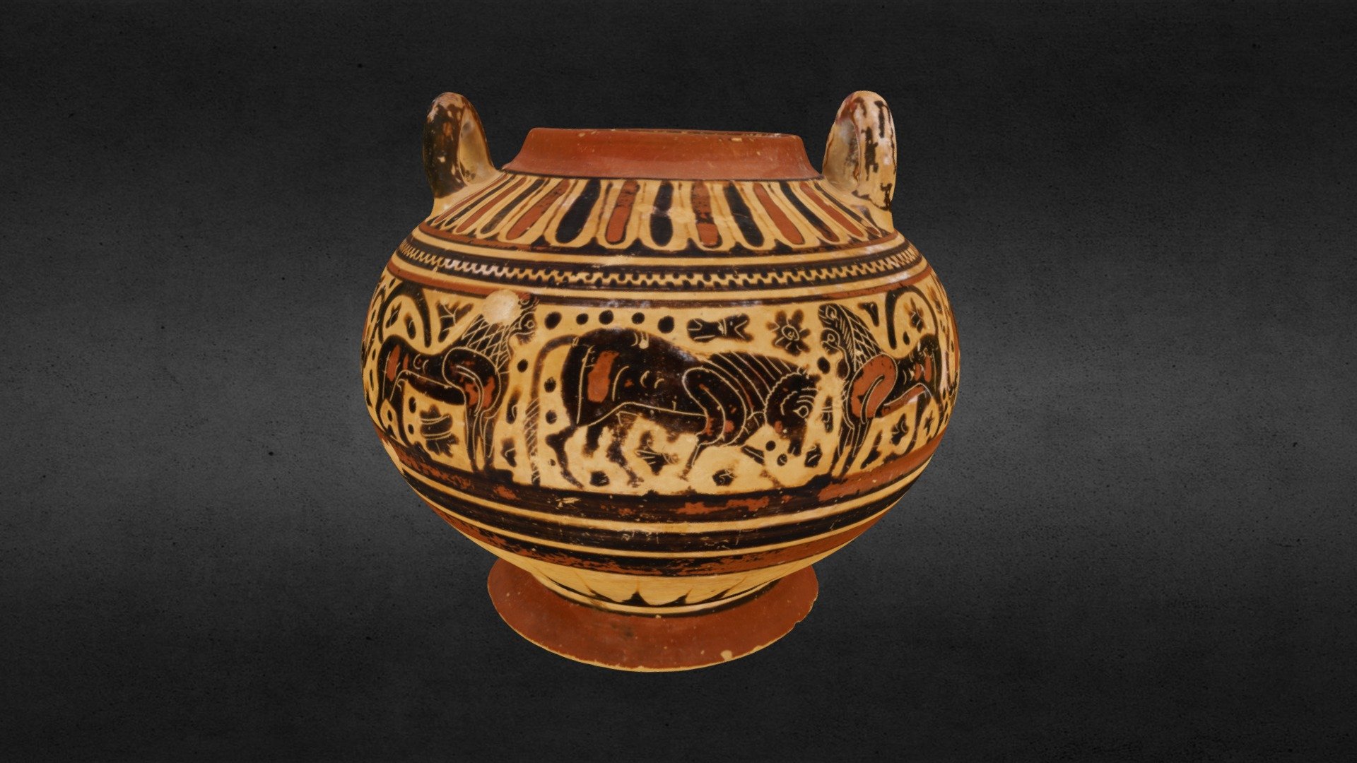 Pyxis (2nd quarter of 6th c. BC) - 3D model by ...