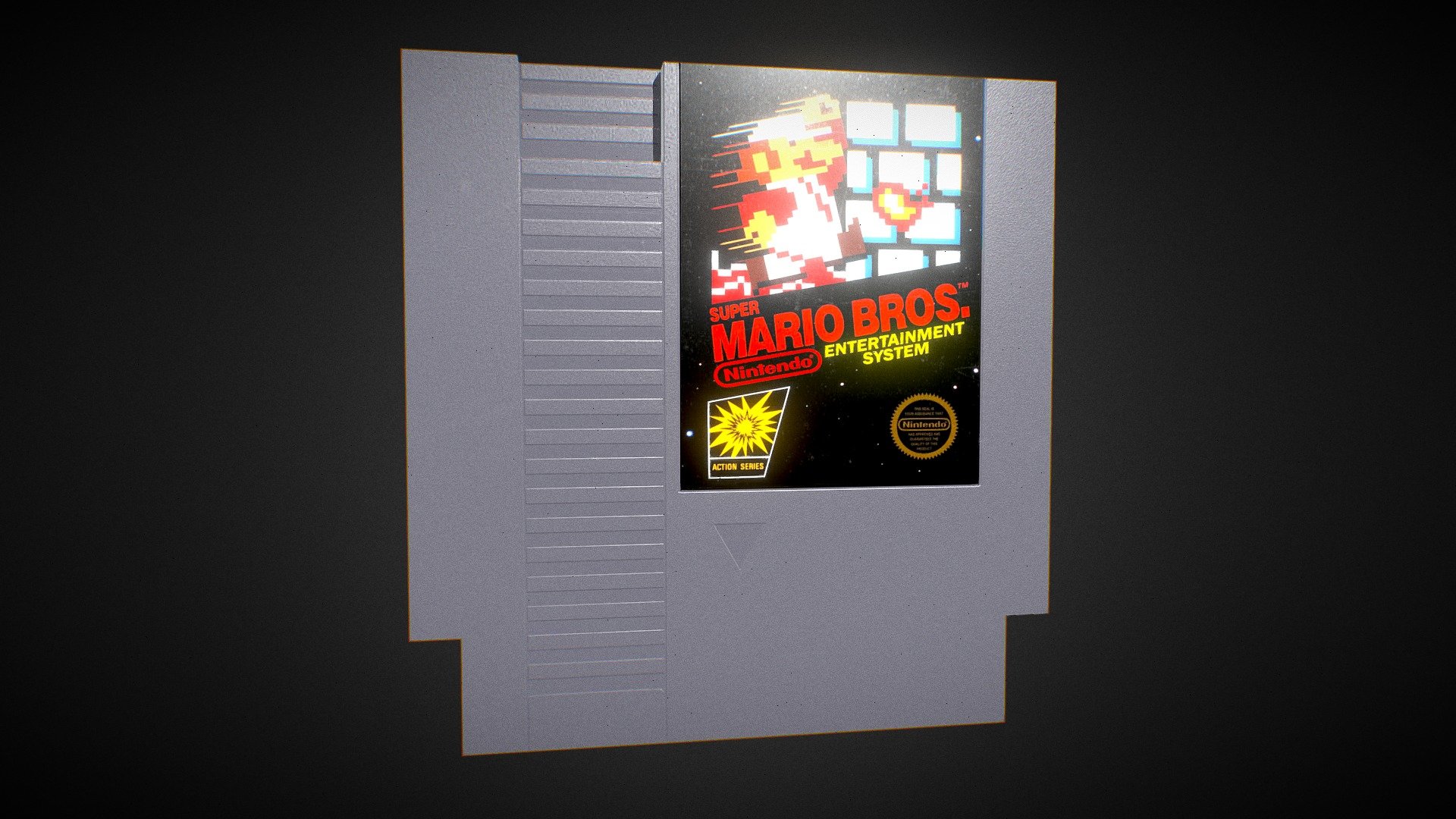 Cartucho Super Mario Bros - 3D model by Andō (@andobuster) [569301a ...