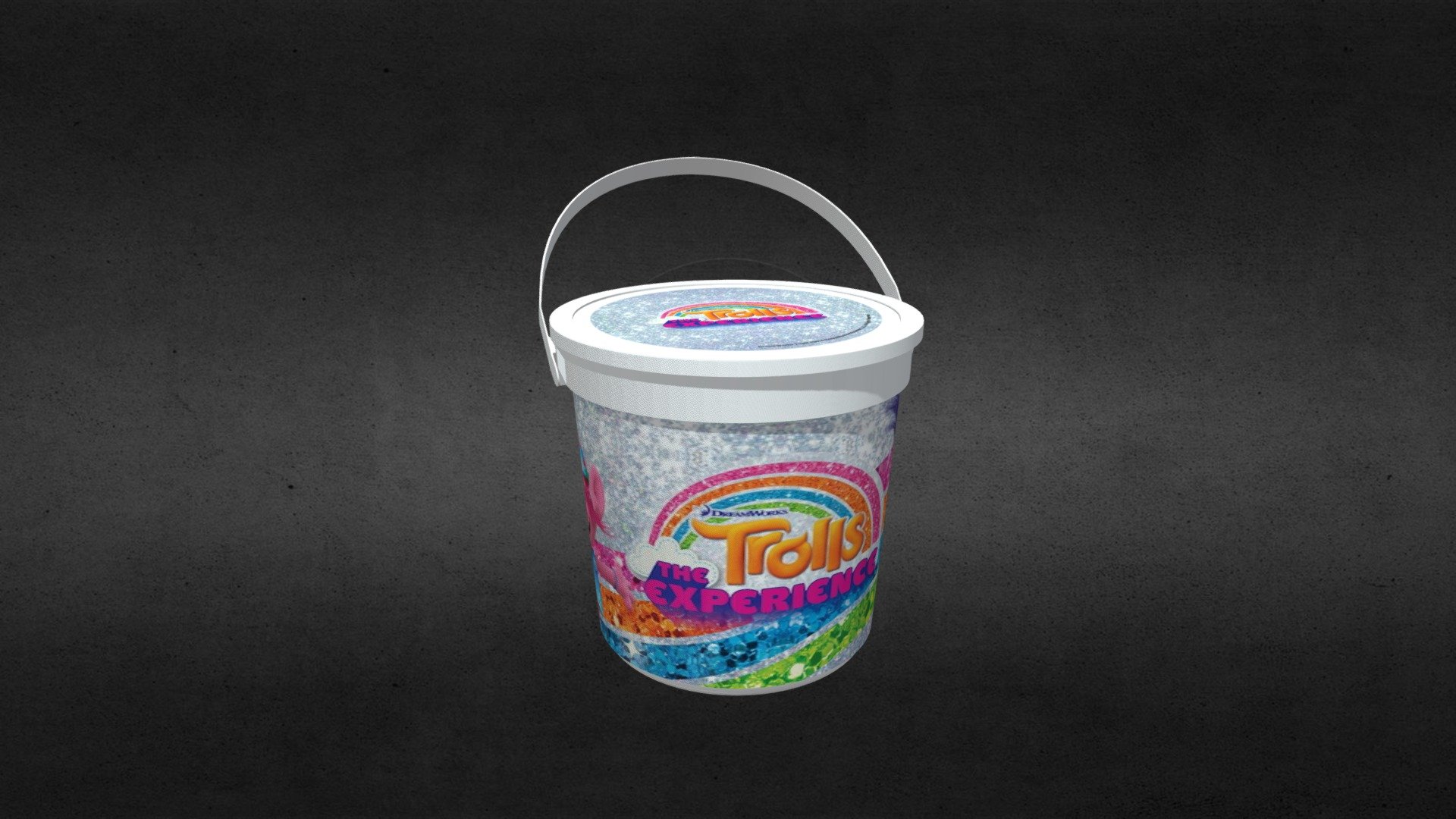 Trolls 32oz Bucket with Lid - 3D model by dzignfx [56954a0] - Sketchfab