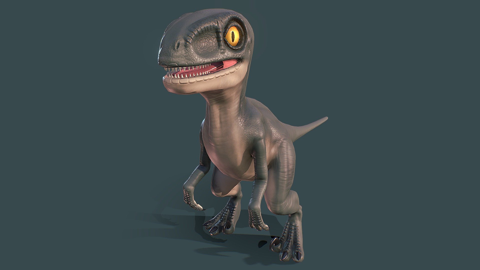 Baby Velociraptor - 3D model by Harry Barnsley (@EmoSheep) [5695e70 ...
