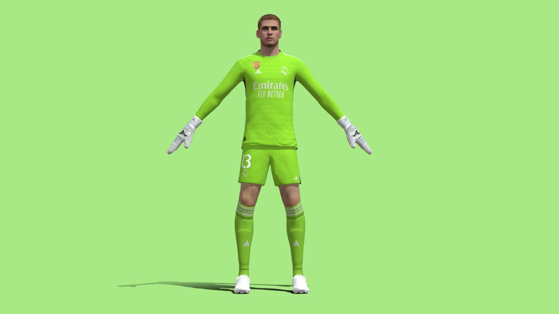 T-Pose Andriy Lunin Real Madrid 23-24 - 3D model by 3dpassion.net ...
