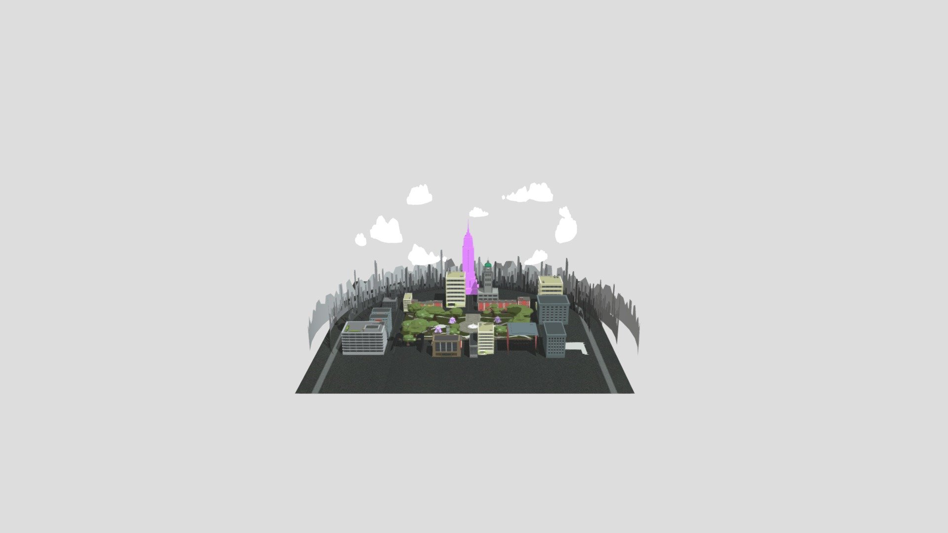 WashingtonSquareParkNoArch - Download Free 3D model by nyu_grad_alley ...