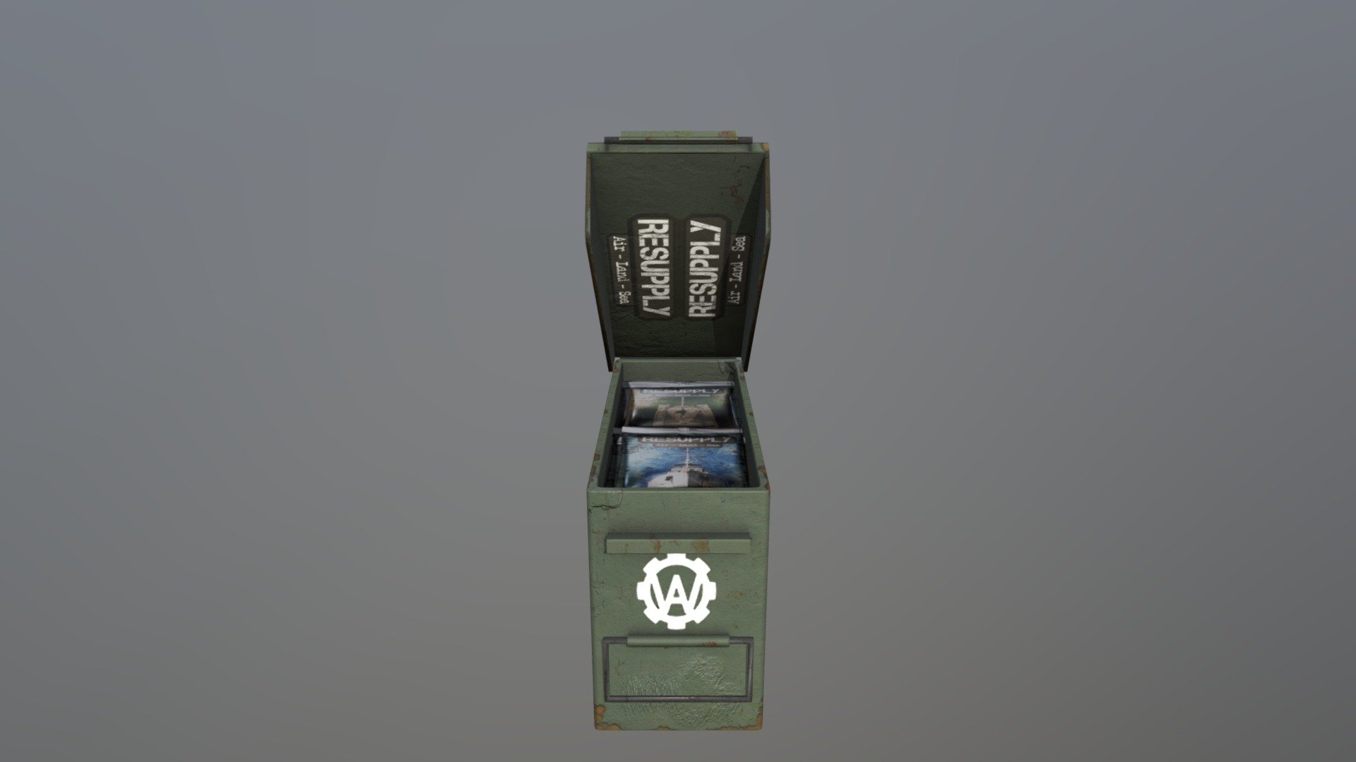 Ammo Box Open 1 - 3D model by bsardelli [5698a4b] - Sketchfab