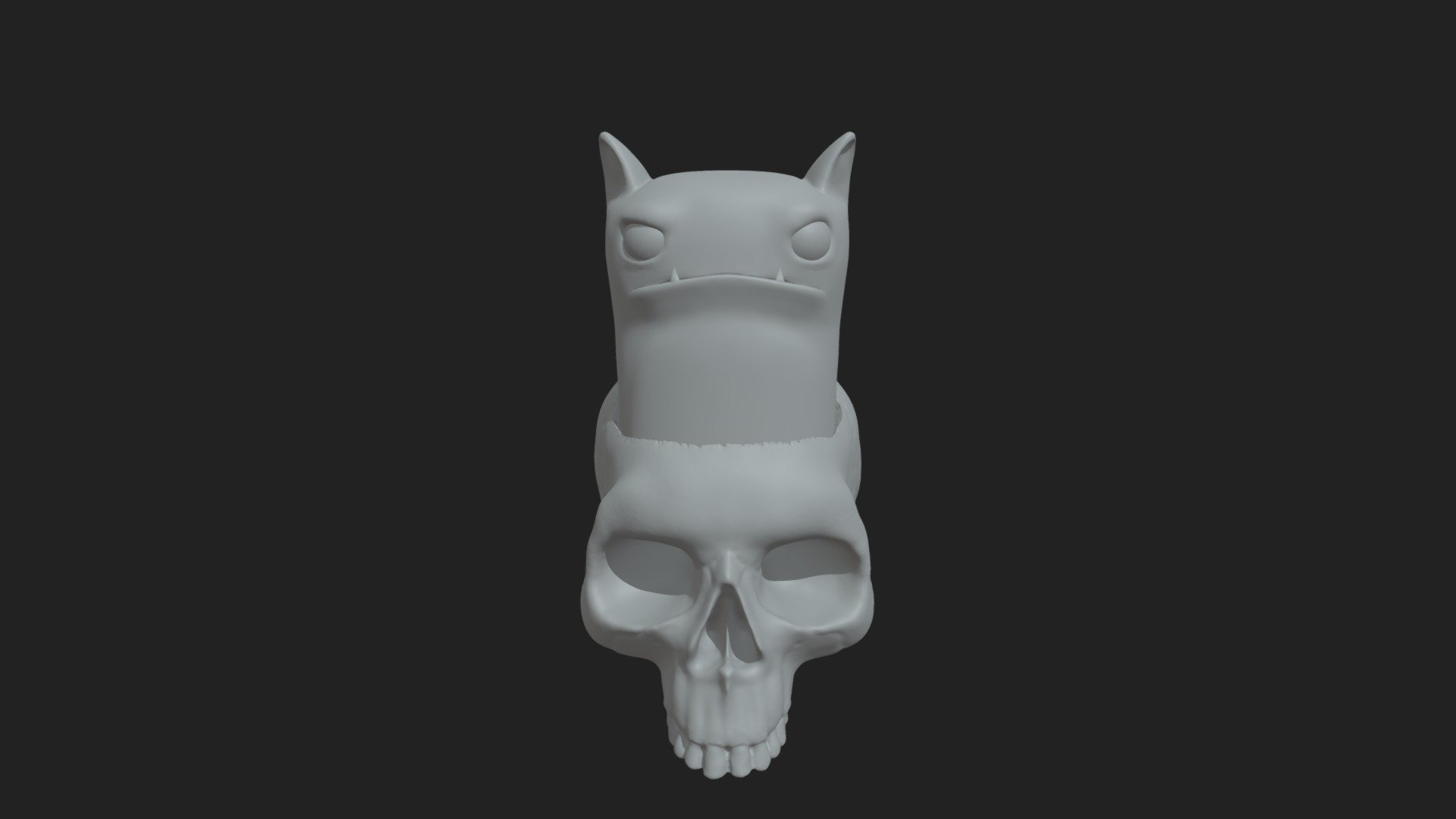 Skull Cat - 3D model by leggs [5698b36] - Sketchfab