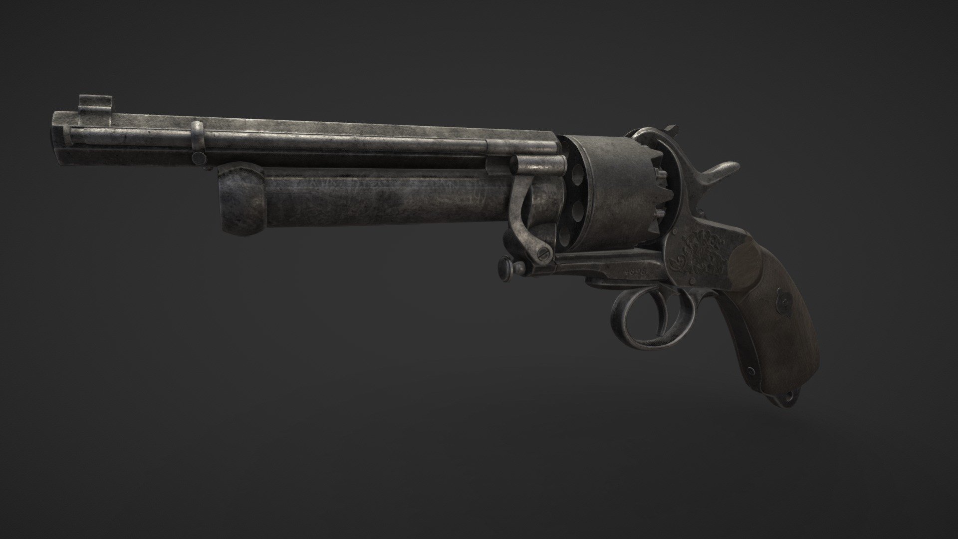 Revolver "LeMat" Gun - Buy Royalty Free 3D model by vdaquino [56997ae ...