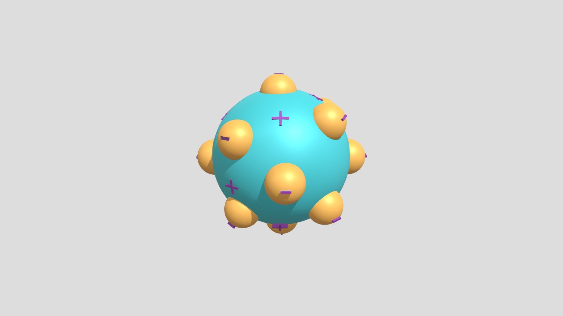 Thomson Atom - 3D model by jannesileytte [569c93c] - Sketchfab