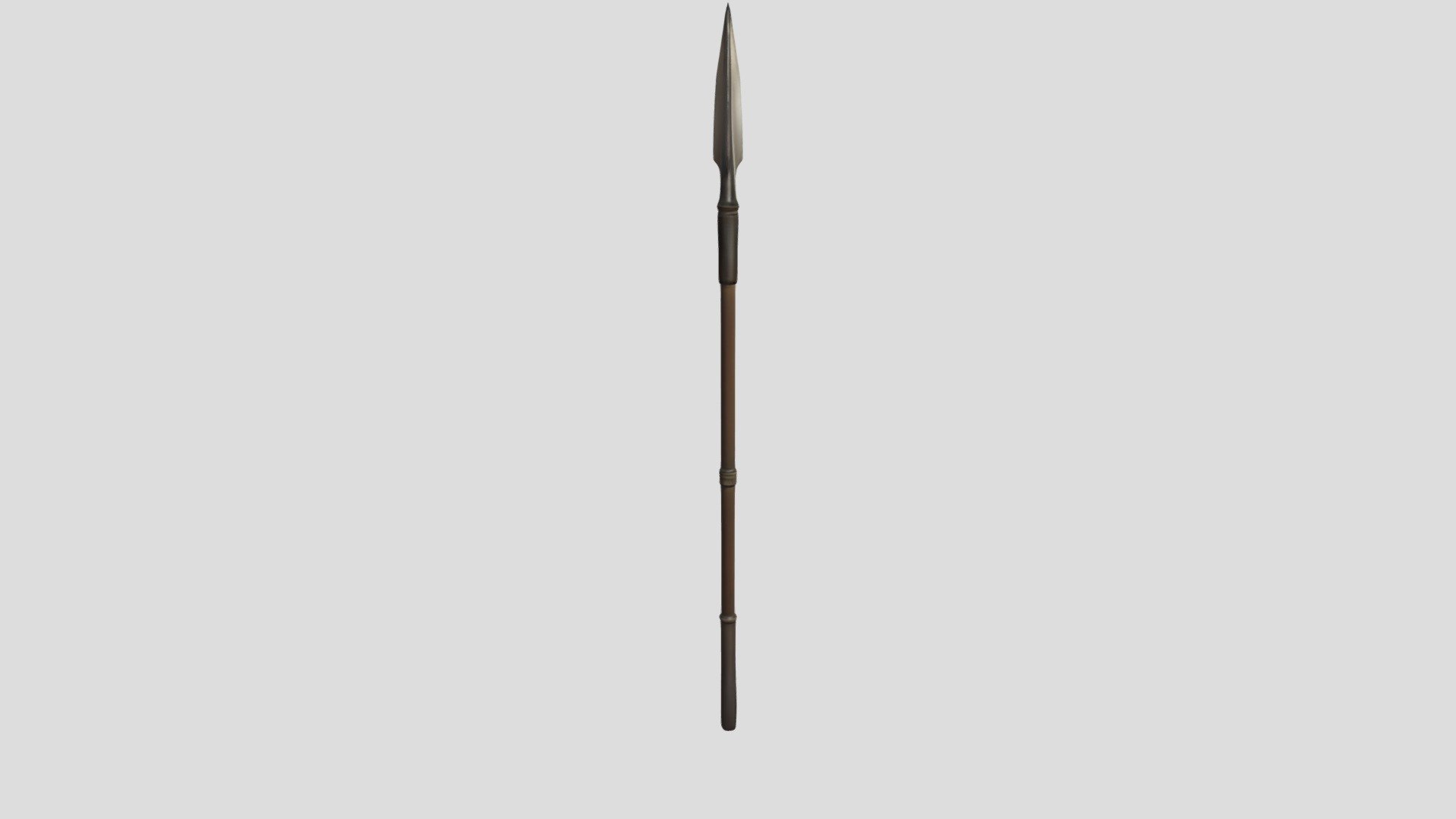 A wooden spear with metal tip - Download Free 3D model by Kemetxx ...