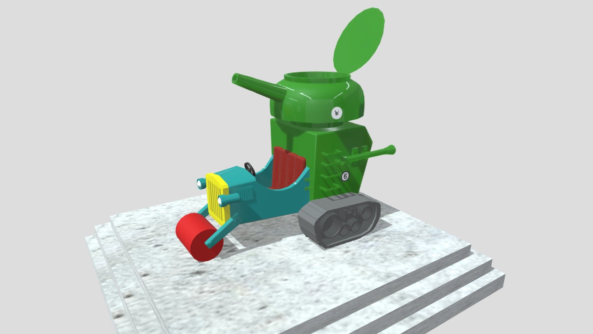 Wacky Races - The Army Surplus - Download Free 3D model by HarlleyQuinn ...