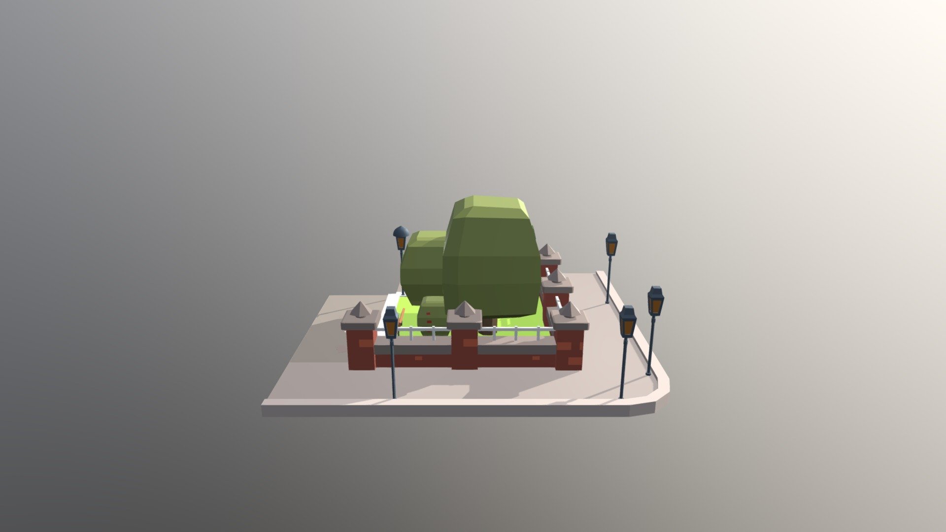 Low Poly Scene - 3D model by Kinza.Shahzad [569d634] - Sketchfab
