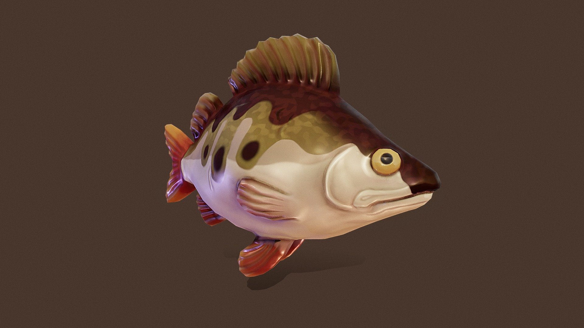 Stylized Perch Fish - Buy Royalty Free 3D model by Kirwick [569dfaf ...