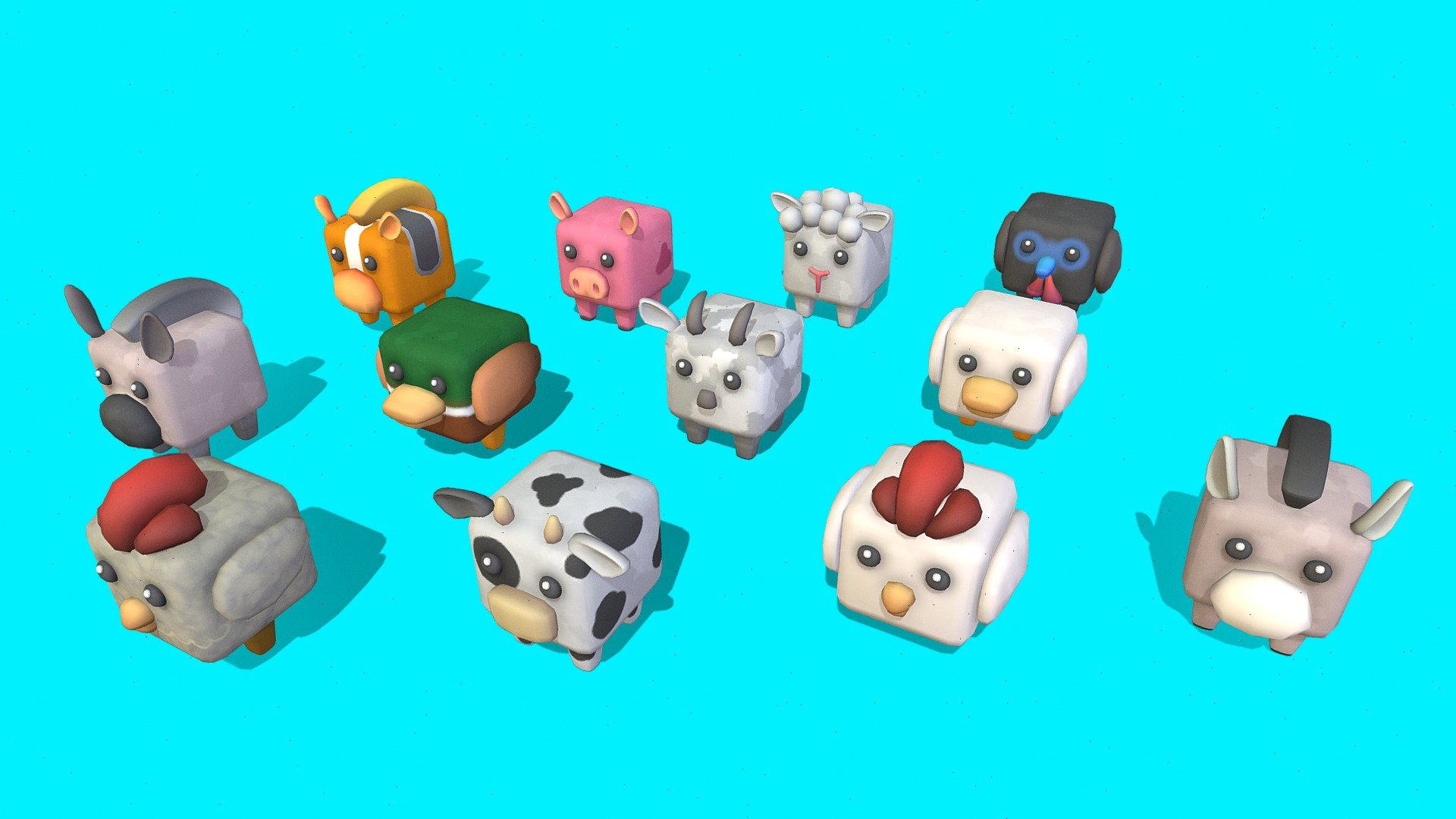 Squals 01 - Buy Royalty Free 3D model by LowPolyBoy [56a13b5 ...