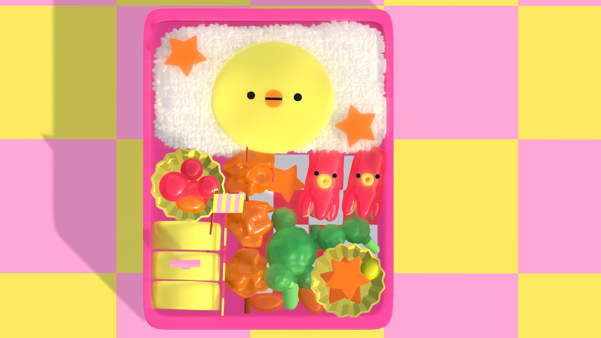 Bento Box - 3D model by dwarfus [56a20a0] - Sketchfab