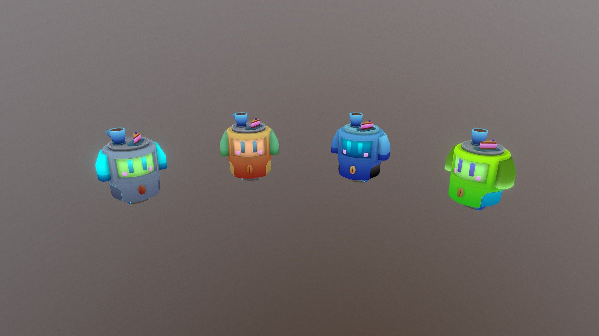 Barista Bot - 3D model by BakedMakerMate [56a55b7] - Sketchfab