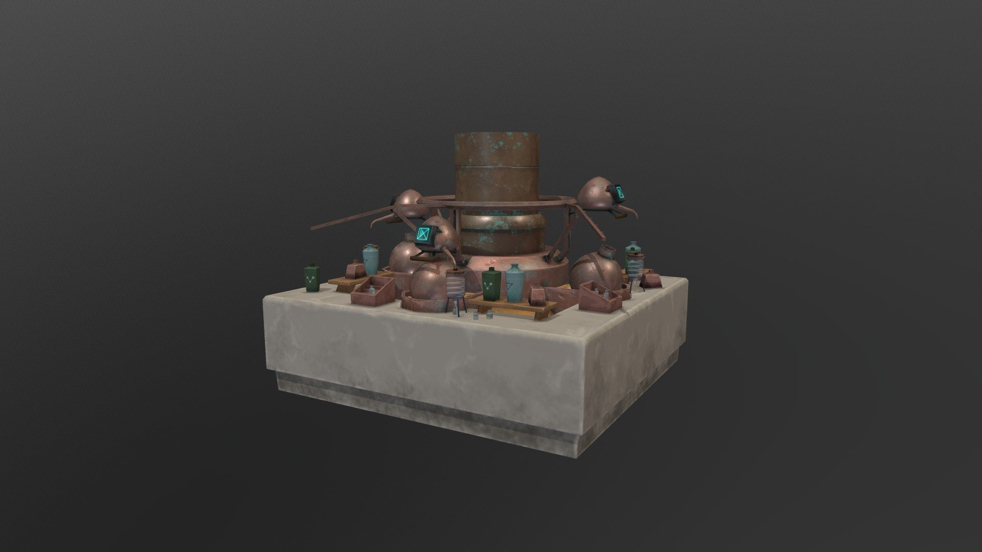 Alchemy Workingstation - 3D model by maik.fraisler [56a5bae] - Sketchfab