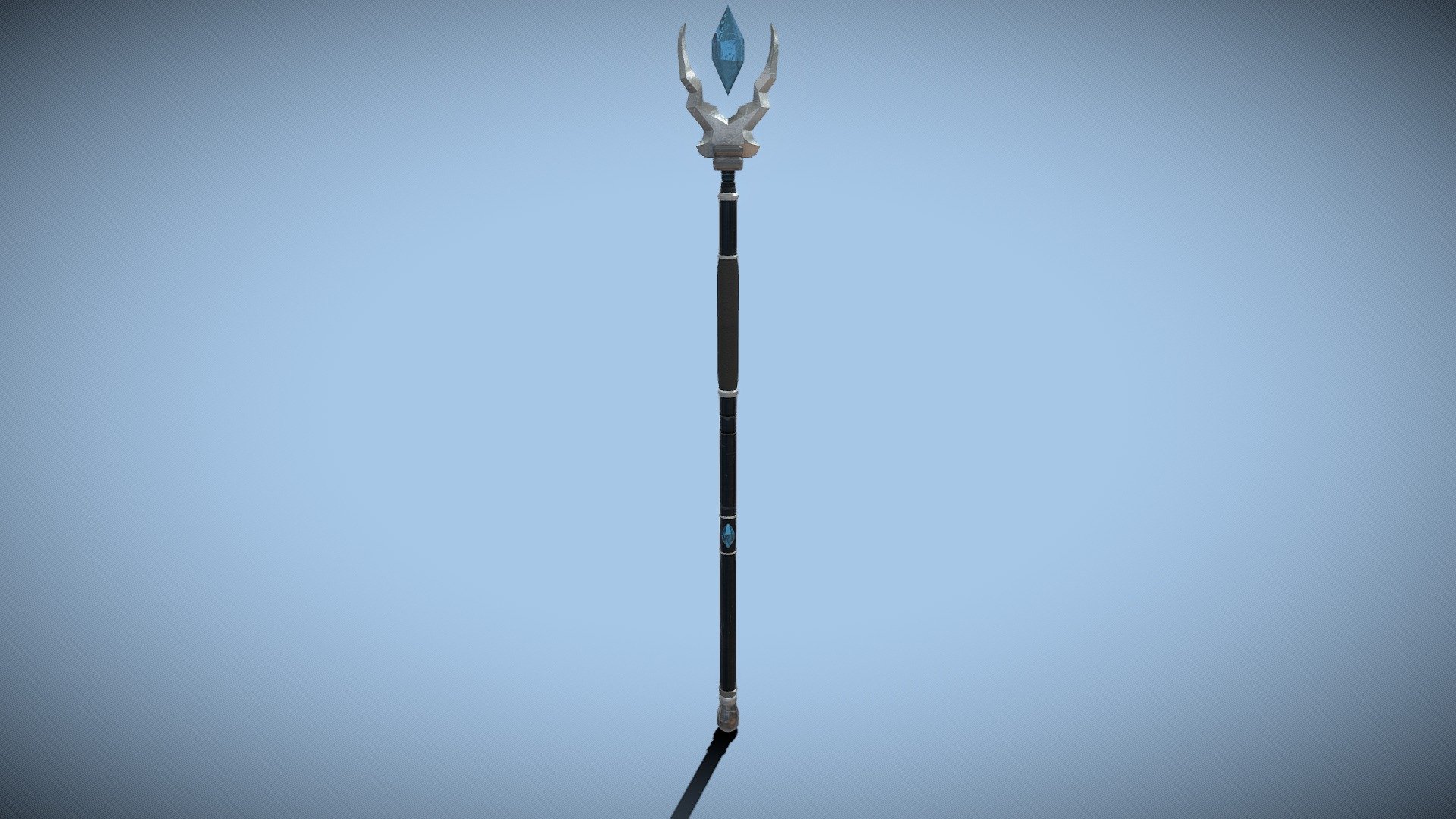 Wizards Ice/Water staff - 3D model by mLeo1010 [56a5d05] - Sketchfab