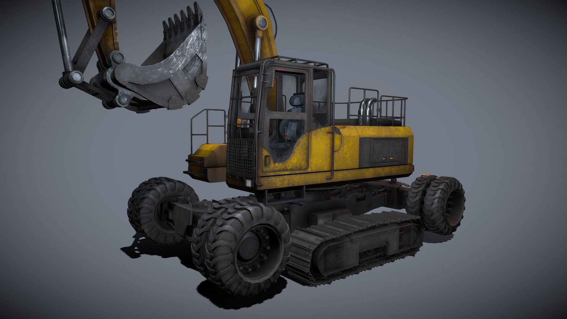 Off-Road Duty Excavator - 3D model by Tymon Harlender (@tharlender ...