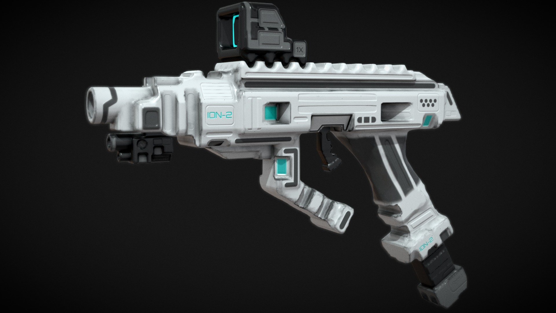 Sci-fi Pistol - Download Free 3D model by JazOone [56a7ab2] - Sketchfab