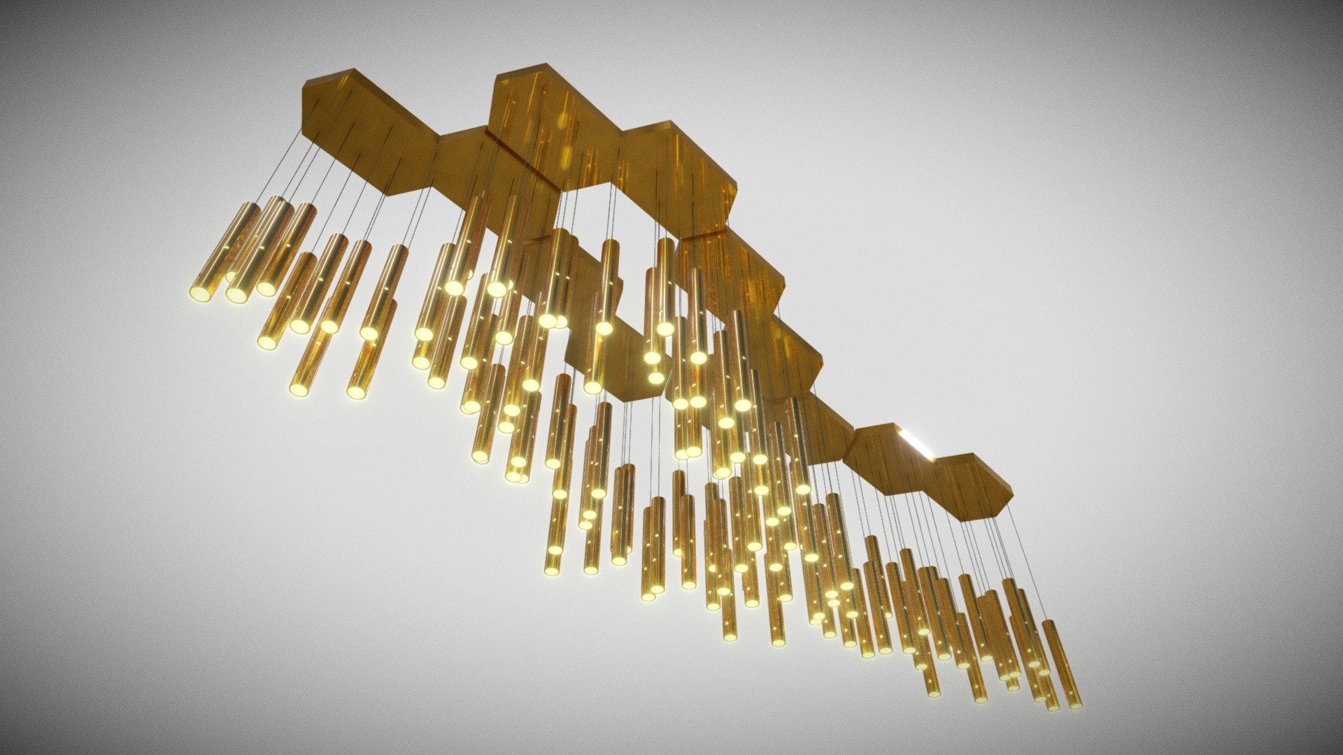 Modern Chandelier model - 3D model by nvere [56a9358] - Sketchfab
