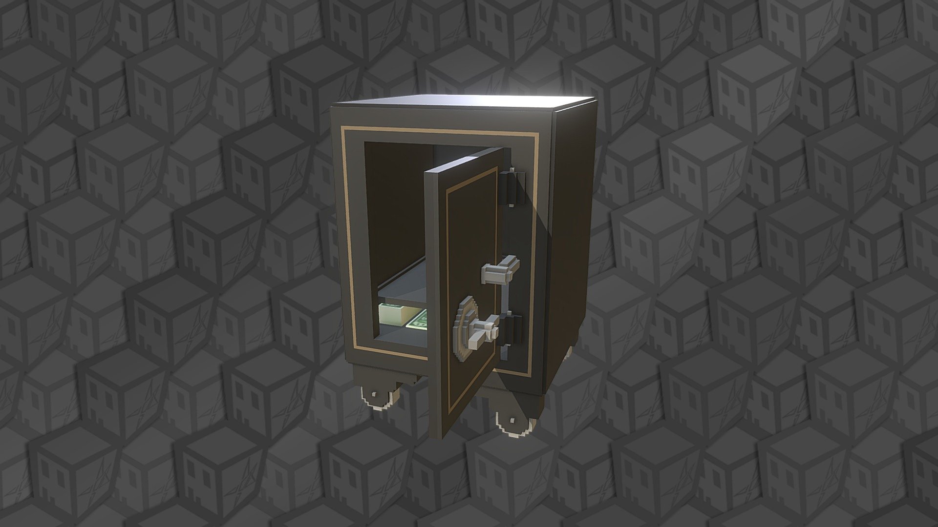Antique Vault - (Open) (64-bit voxels) - 3D model by zachrywilsn ...