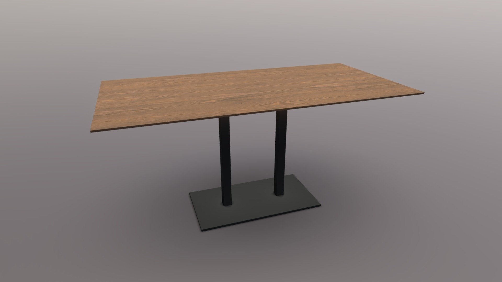 Rectangular table by Pedrali — Replica 3D Model - Download Free 3D ...