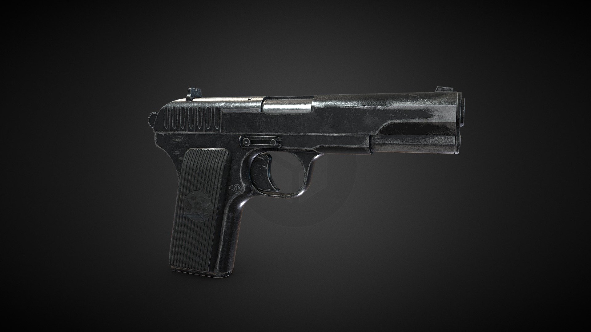 TT-33 Hand Gun - 3D model by Cristian Iordache (@christian-mg) [56ac456 ...