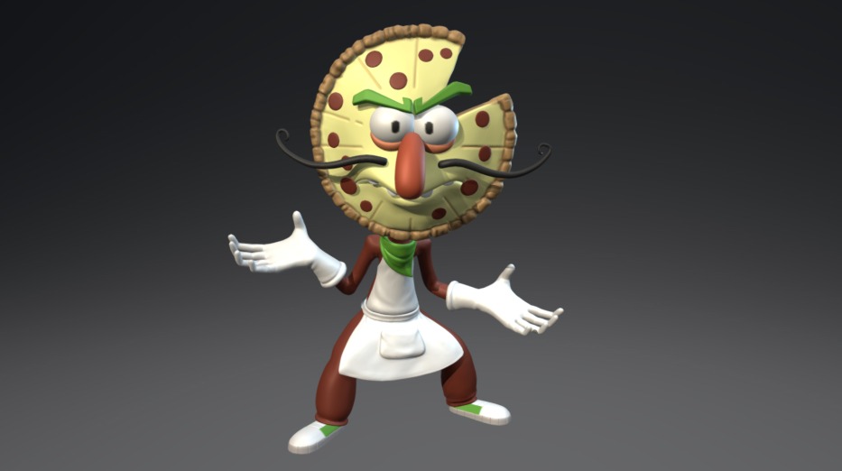 Pizza Face - 3D model by Timothy Chappell (@timothy.chappell) [56ad6bd ...