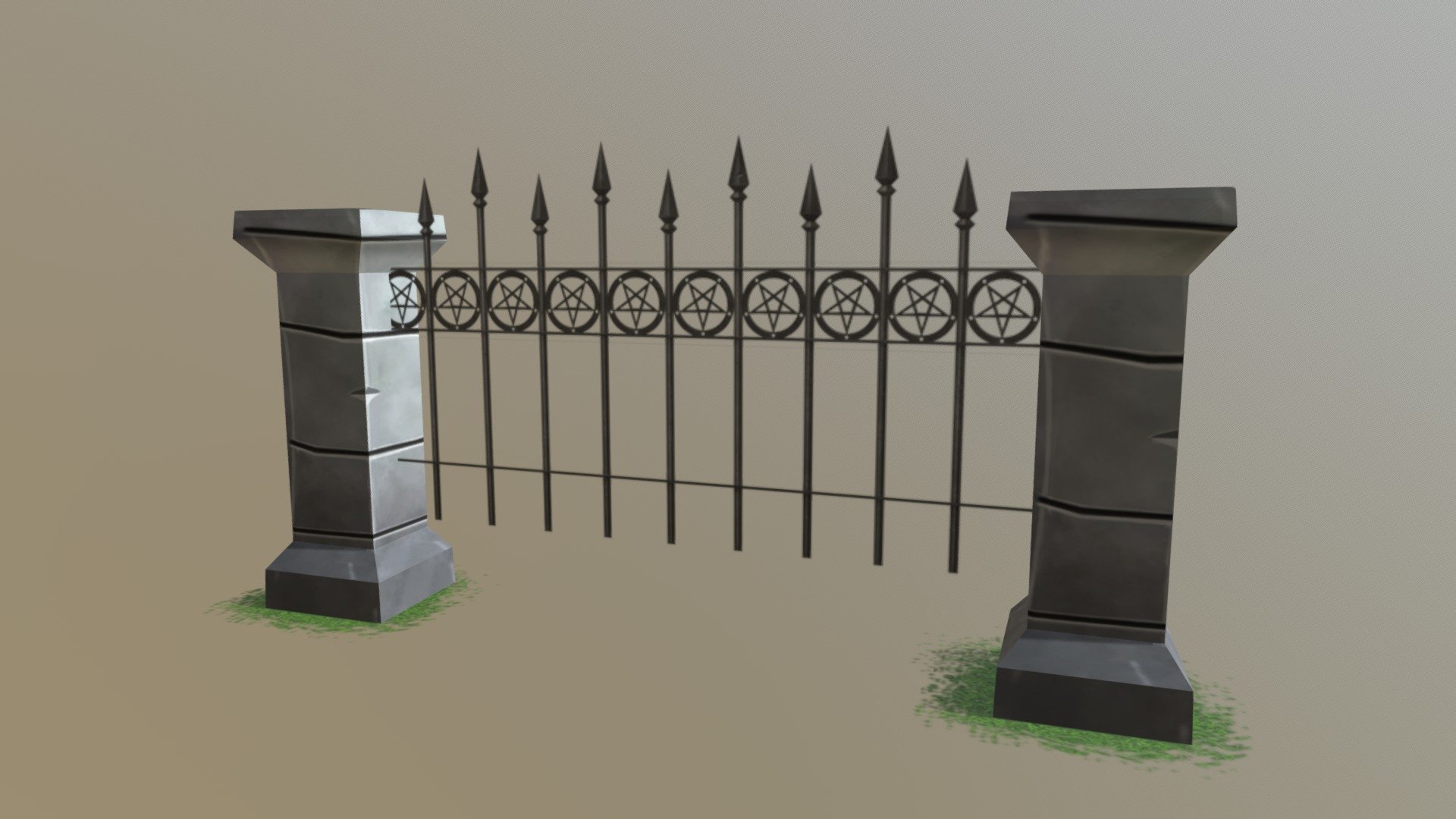 Fence - 3D model by sandytwtw [56adc3e] - Sketchfab