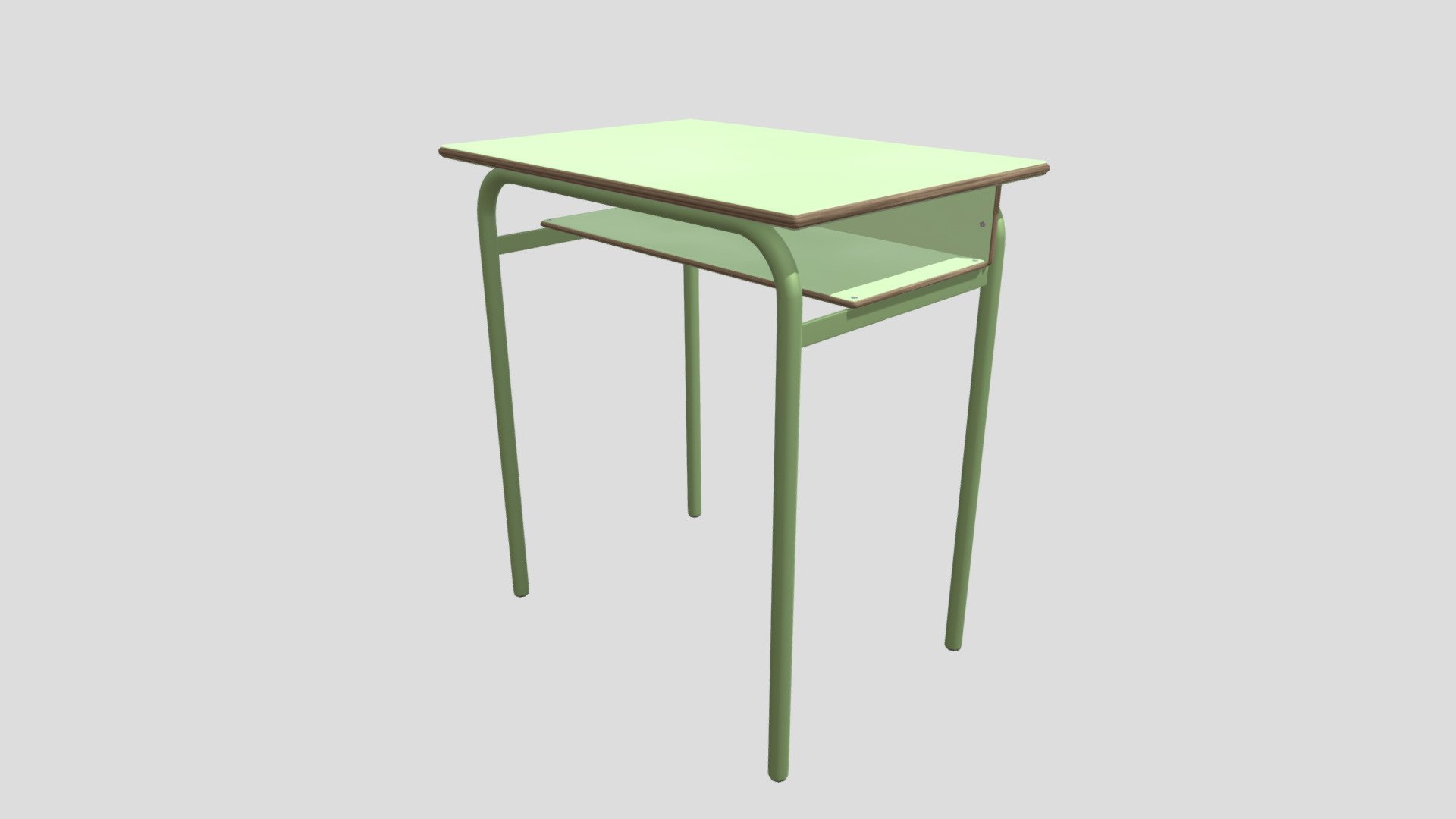 Student Desk - Download Free 3D model by Luis Vidal (@Luis_Vidal ...