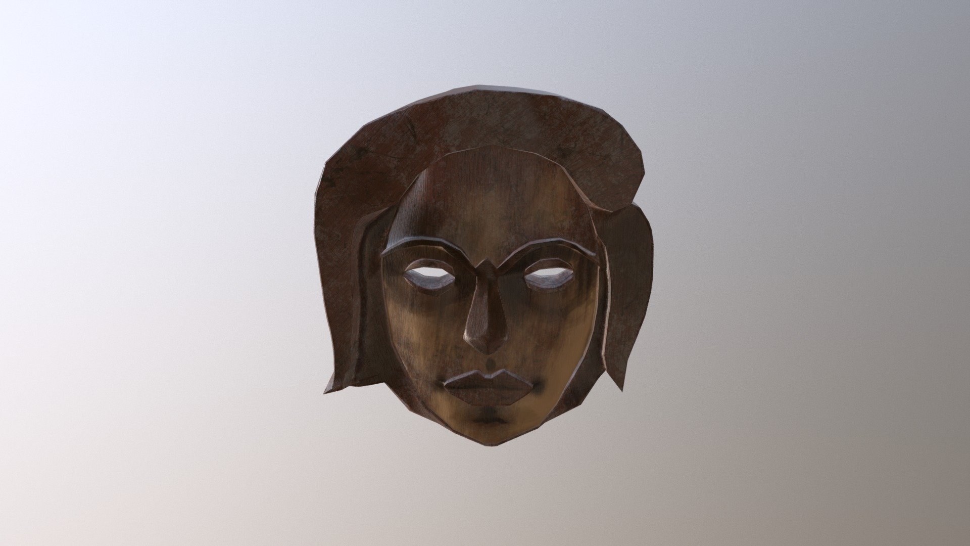 Maska afrykańska - autoportret - 3D model by Stychno [56aec6b] - Sketchfab