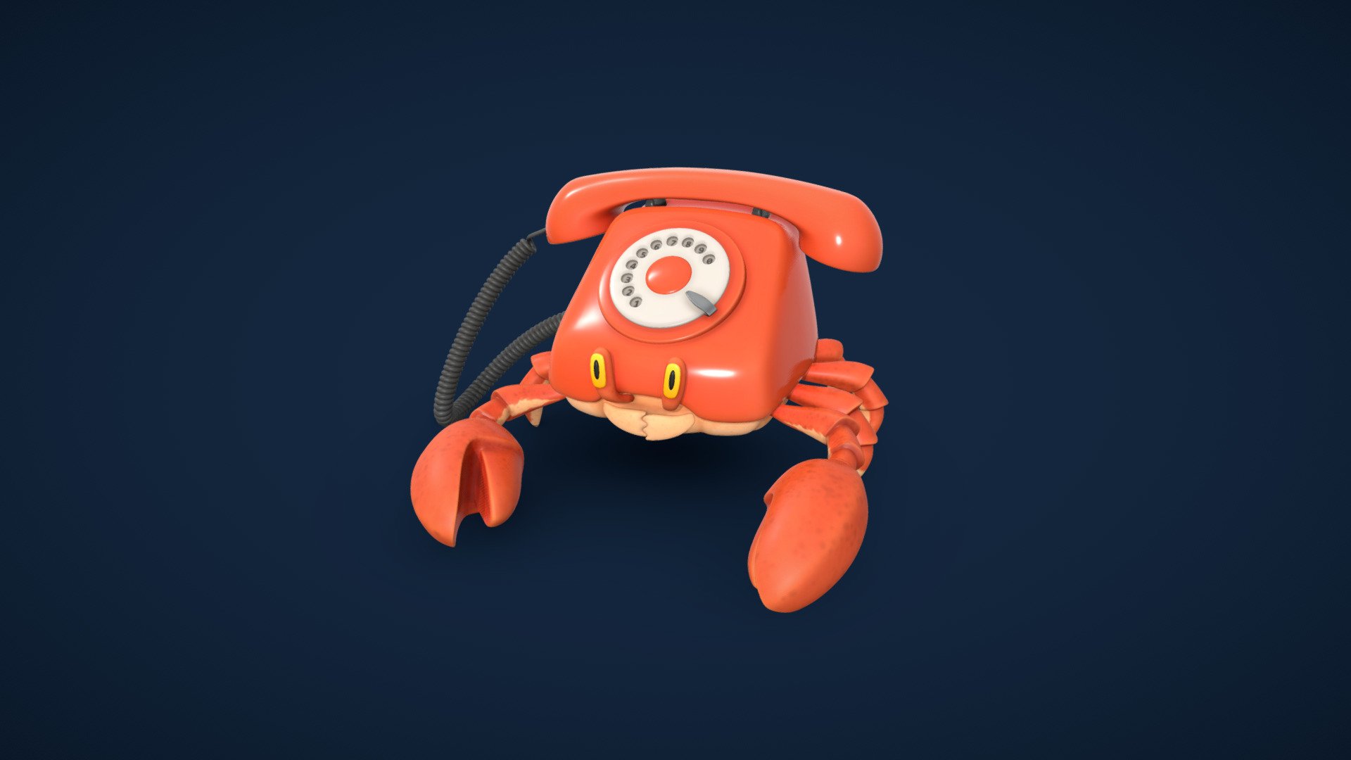 Crab Phone - 3D model by le0tard [56af1b3] - Sketchfab