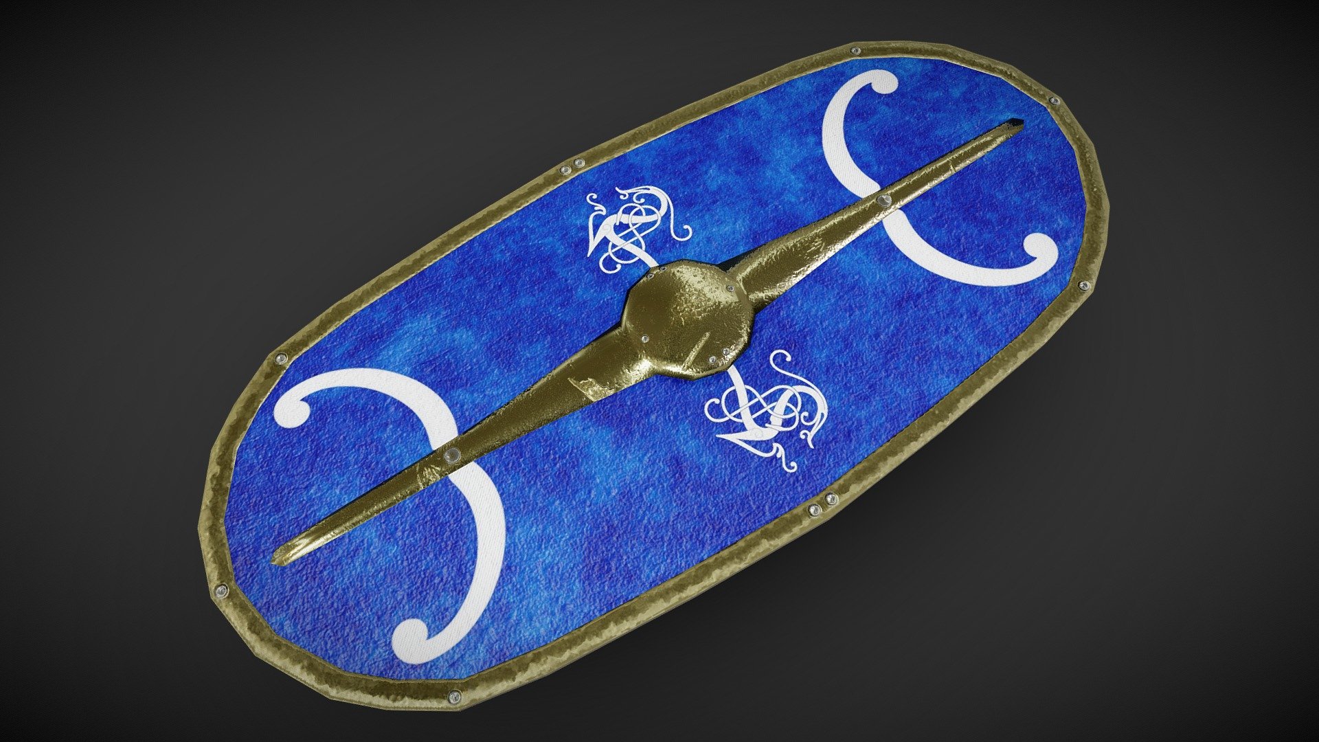 Celtic shield 2 - Buy Royalty Free 3D model by Joan LP (@joanlahots ...