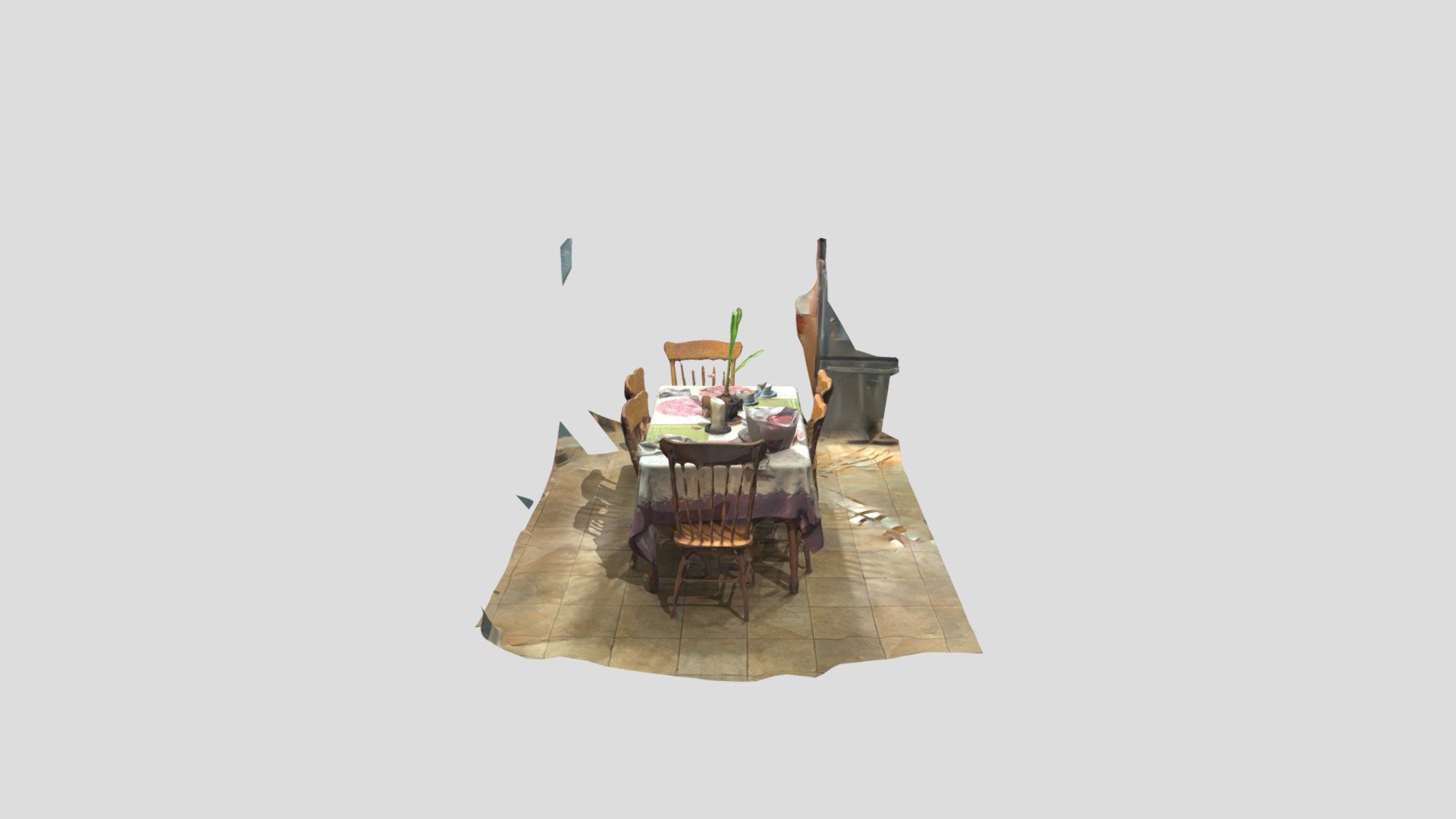 Kitchen Table - 3D model by angelomg [56b0020] - Sketchfab
