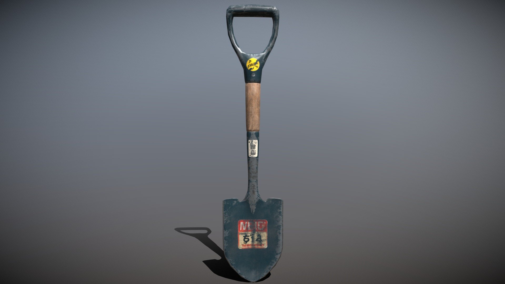 old Shovel 3d model Lowpoly - 3D model by thak048 [56b0801] - Sketchfab