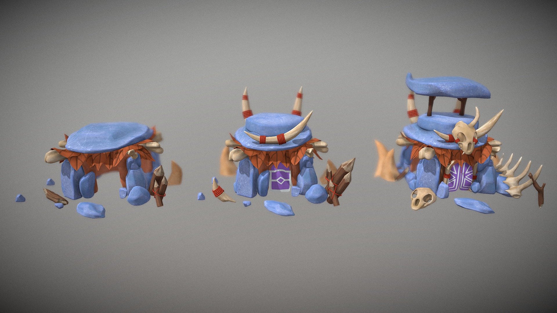 Enviroment Stone Age - Download Free 3D model by HuyTrinh [56b393a ...