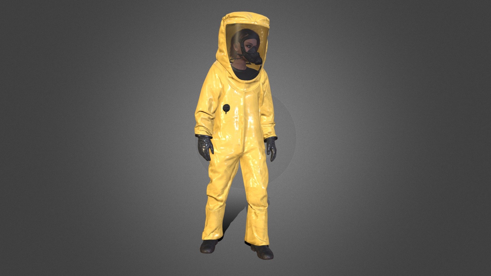 Woman in Hazmat Suit 1 - Rigged - Buy Royalty Free 3D model by ...