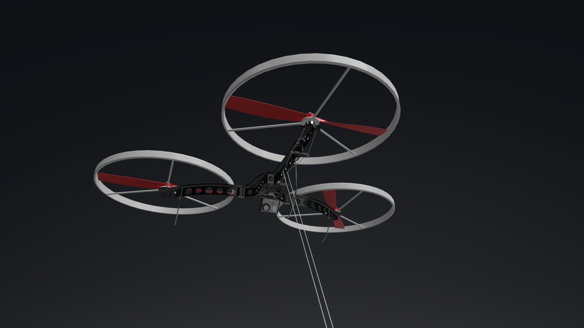 Tri Copter Kite C with GoPro - 3D model by zephyr [56b7324] - Sketchfab