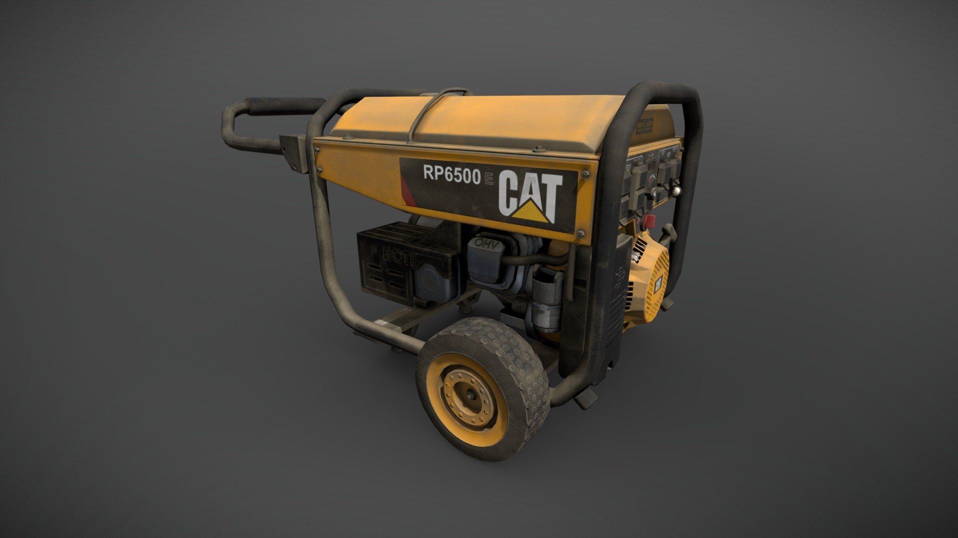 Low Poly Caterpillar RP6500 Generator - Dirty - 3D model by Mitchell ...