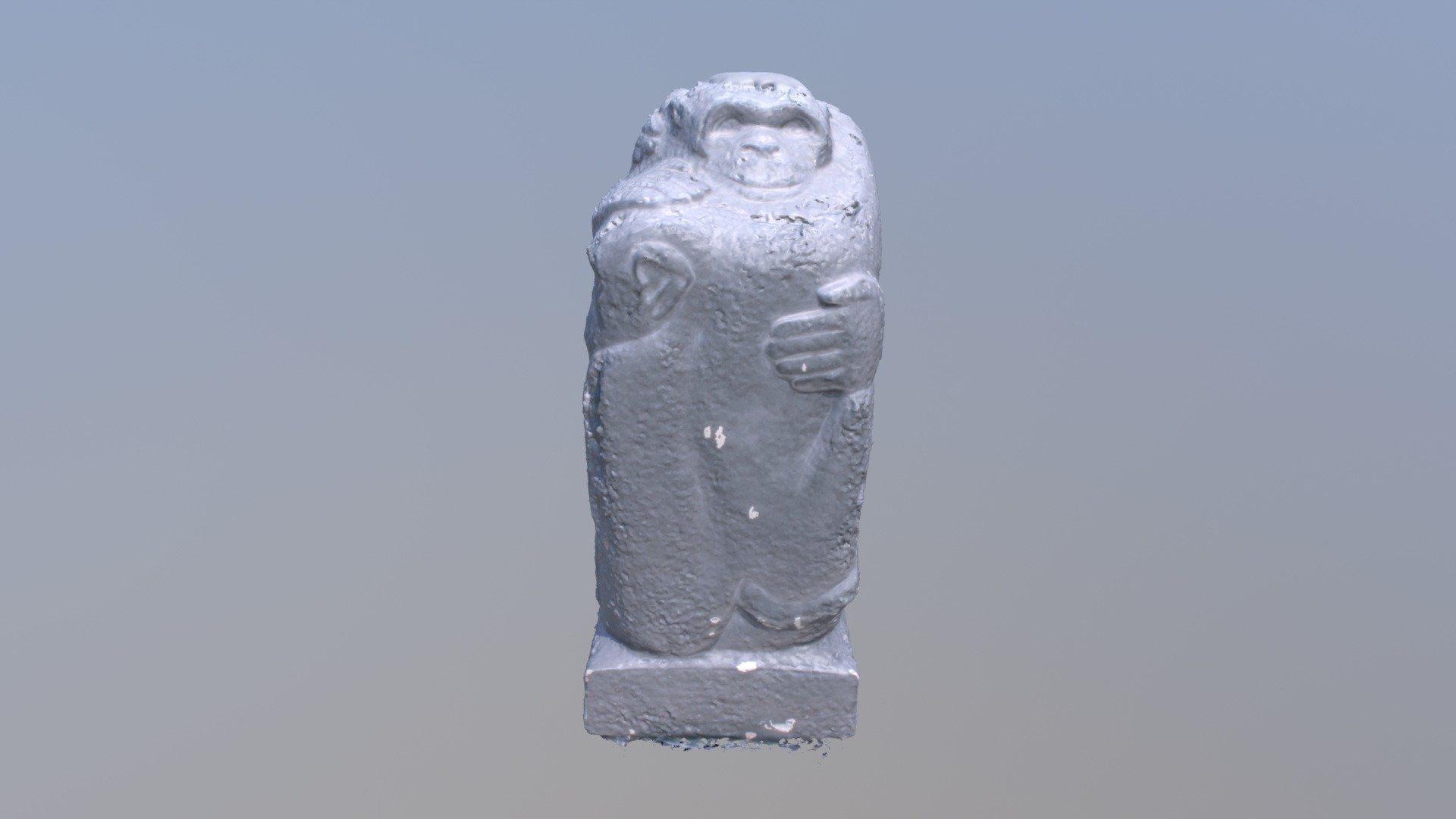 Monkey Sculpture - 3D model by kenyon-vrc [56b9b4d] - Sketchfab